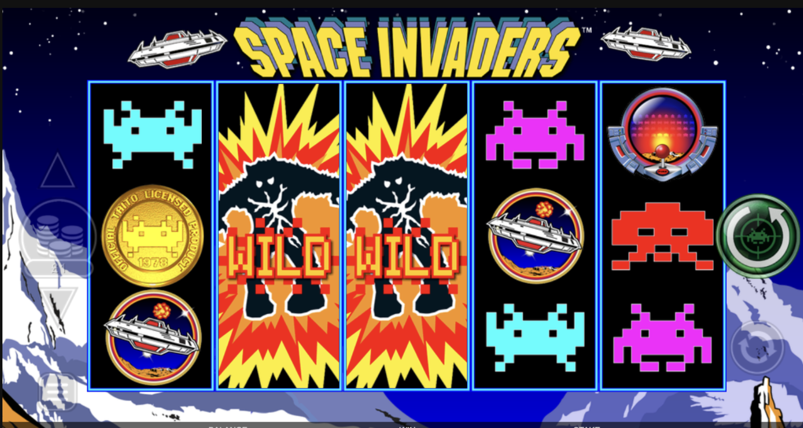 Space Invaders Maximum Payout, Minimum and Maximum Bets, RTP