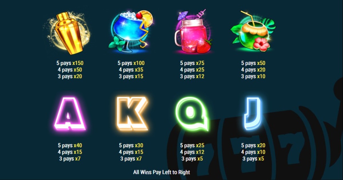 Cocktail Hour slot symbols