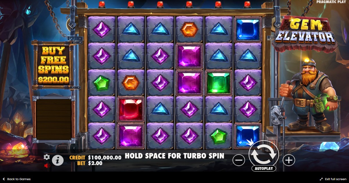 Gem Elevator slot base game