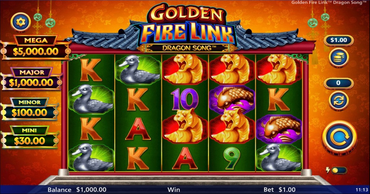 Golden Firelink Dragon Song slot base game
