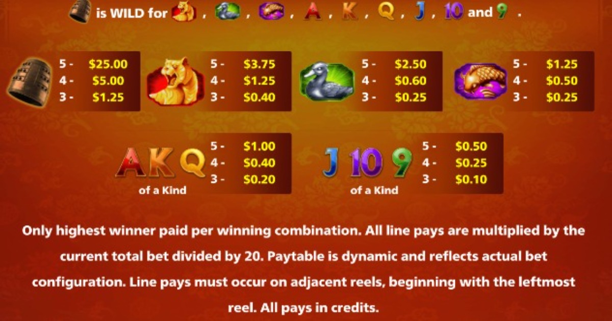 Golden Firelink Dragon Song slot symbols