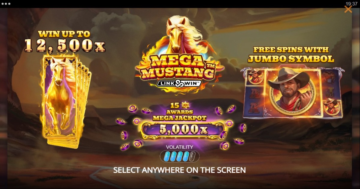 Mega Mustang slot features