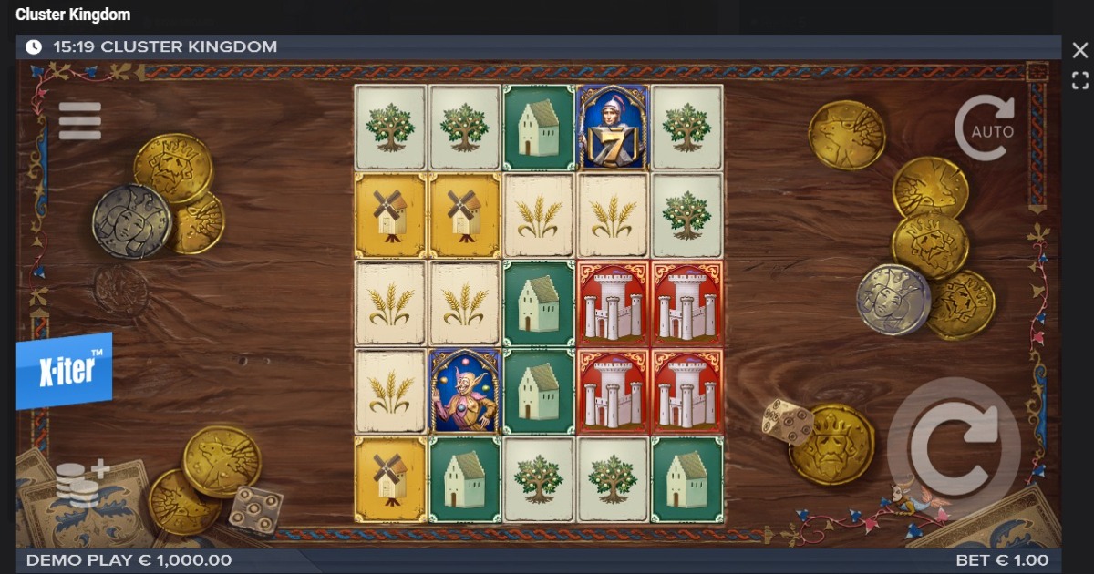 Cluster Kingdom Slot base game